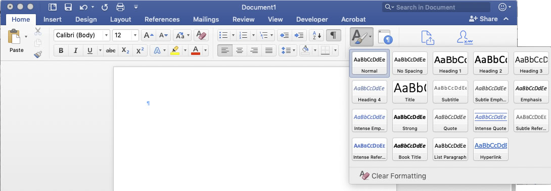 Modify a Style in Word – Swarthmore College – ITS Blog